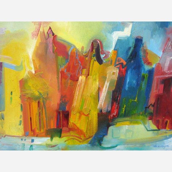 Heron's View, Amstel, Amsterdam. 1992 by Stephen B. Whatley - STEPHEN B ...