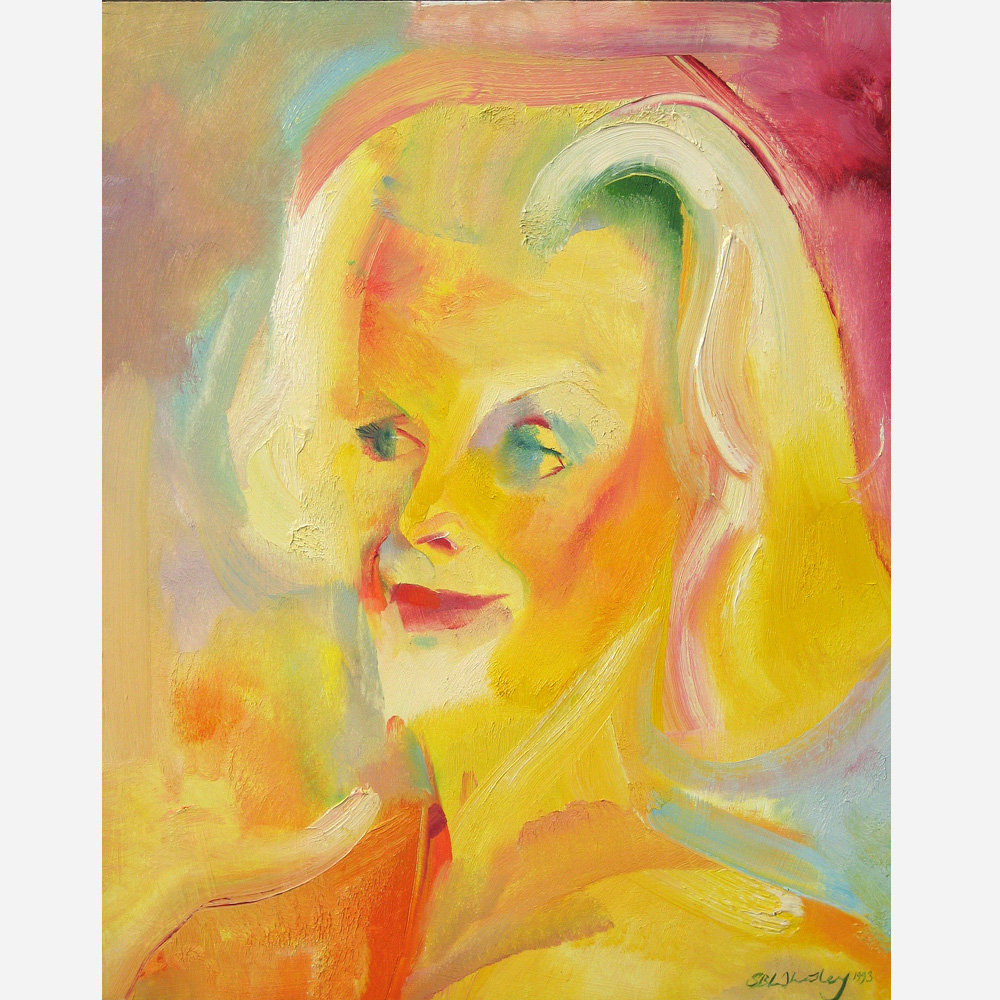 Honor Blackman. 1993 by Stephen B. Whatley - STEPHEN B. WHATLEY