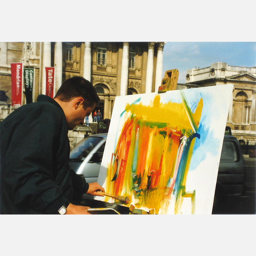 Stephen B. Whatley paints the Tate Gallery (now Tate Britain) in London ...